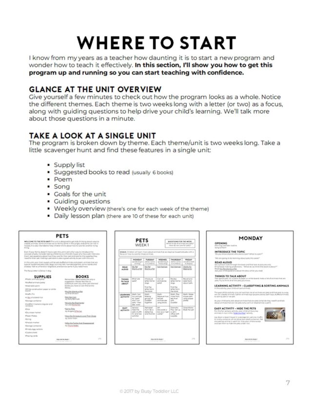 Playing Preschool: Homeschool Preschool Program - Busy Toddler